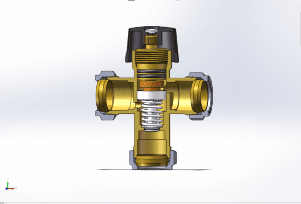 Thermostatic Mixing Valve - HEAPE: Brass Pressure Control Valves ...